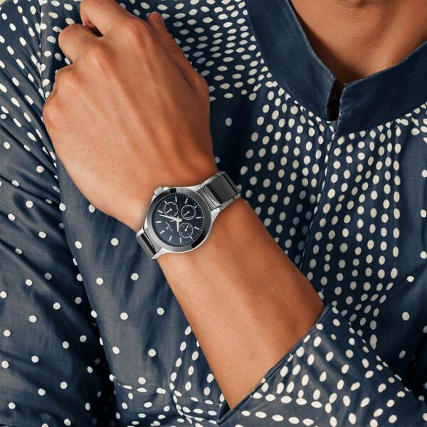 Buy Online Titan Regalia Ceramics Quartz Analog Black Dial Black Color ...