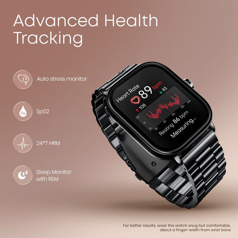 Buy Online Fastrack Radiant FX2 Luxury Metal Smartwatch with largest 5. ...