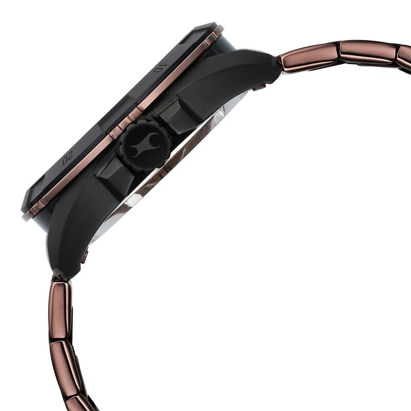 Buy Online Fastrack Automatics Black Dial Stainless Steel Strap Watch ...