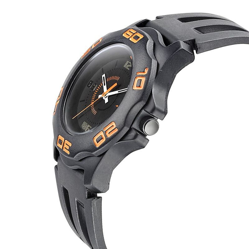 Buy Online SF Quartz Analog Black Dial PU Strap Watch for Men ...