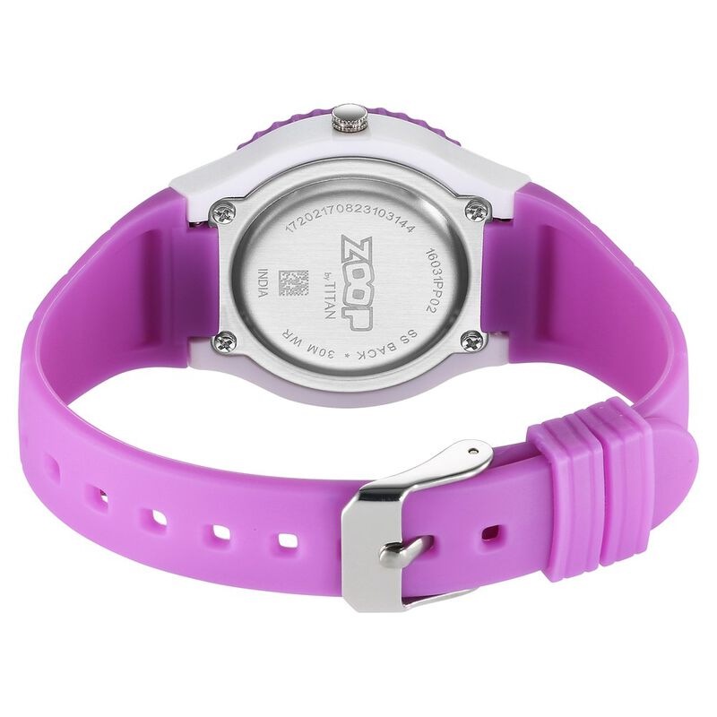 Buy Online Zoop By Titan Sport Quartz Analog Purple Dial Polyurethane ...