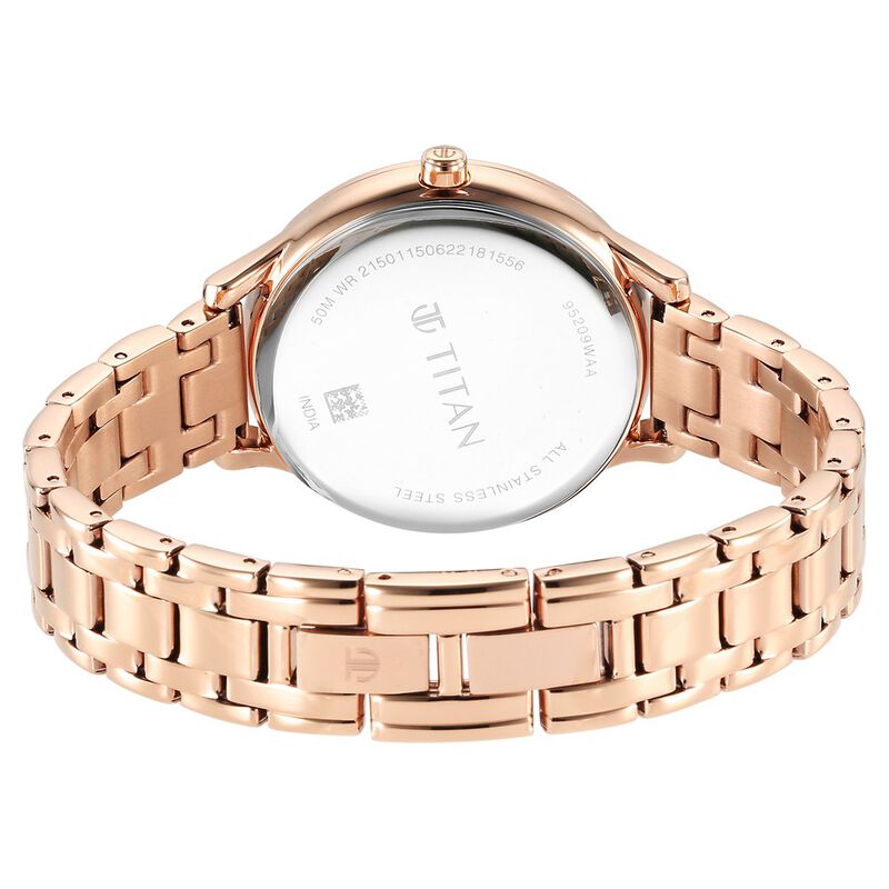 Buy Online Glitz Rose Gold Dial Stainless Steel Strap Watch for Women ...