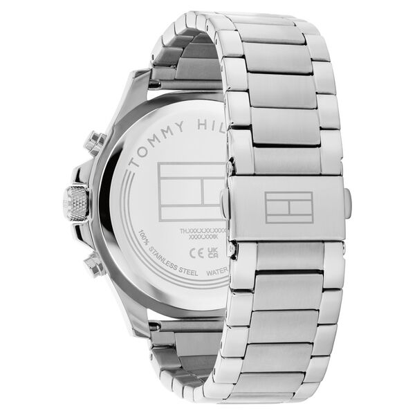Buy Online Tommy Hilfiger Quartz Multifunction Black Dial Silver ...