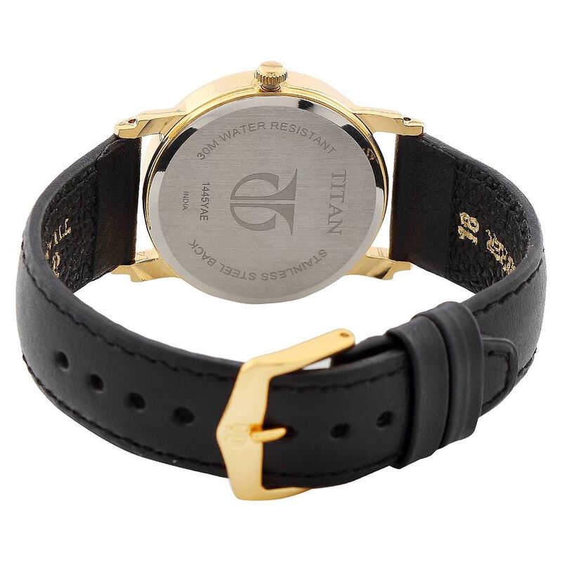 Buy Online Titan Quartz Analog with Day and Date Black Dial Watch for ...