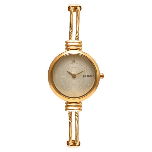 Buy Online Nebula by Titan Quartz Analog Beige Dial 18 Karat Gold Strap ...