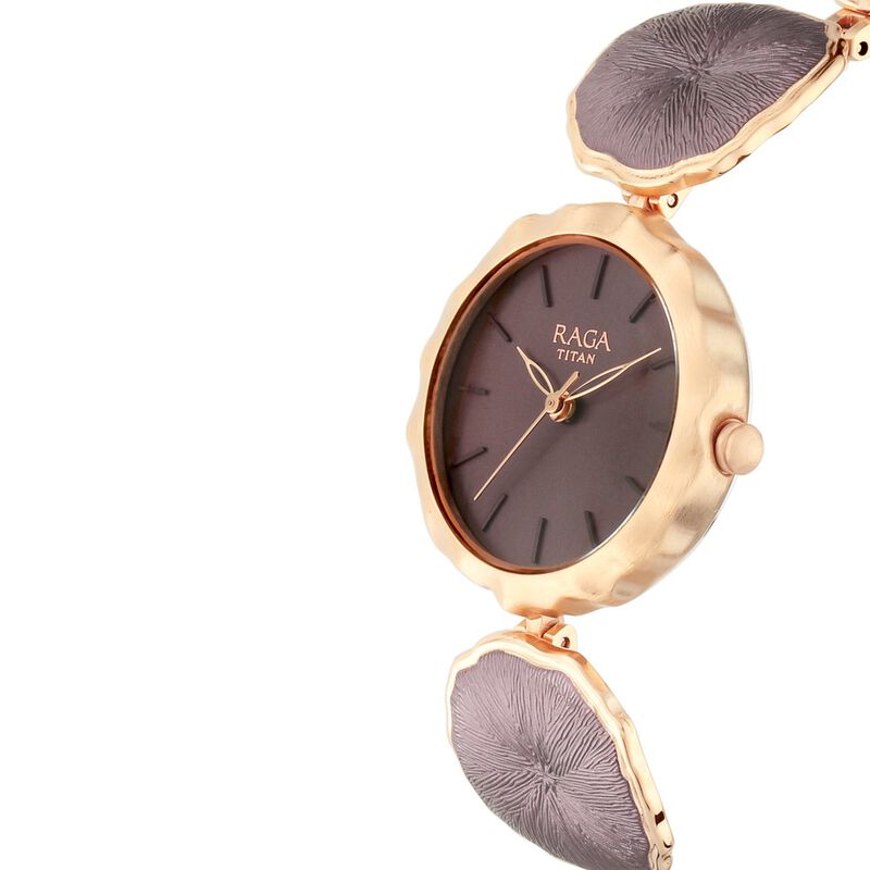 Buy Online Titan Raga I Am Brown Dial Analog Metal Strap watch for ...