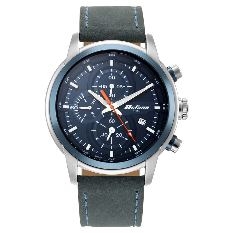 Buy Online Titan Octane Blue Dial Chronograph Watch for Men ...