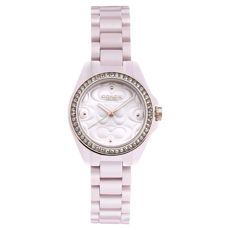 Buy Online Coach Quartz Analog White Dial Watch for Women ...
