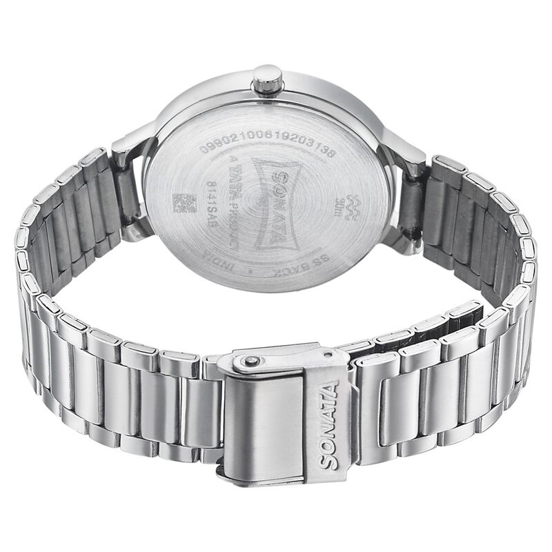 Buy Online Sonata Play Silver Dial Women Watch With Stainless Steel ...