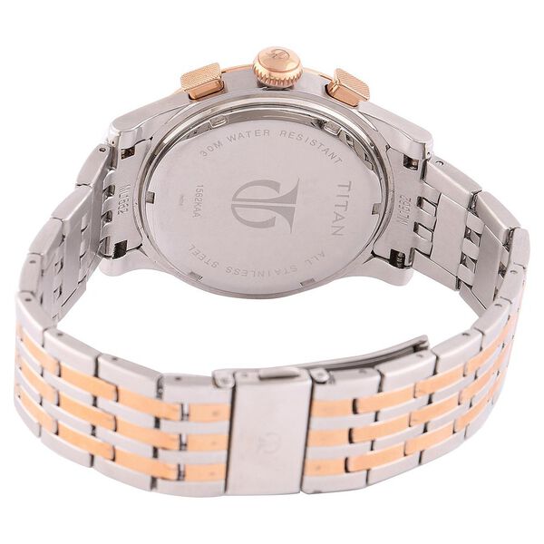 Buy Online Titan Quartz Chronograph Silver Dial Watch for Men ...