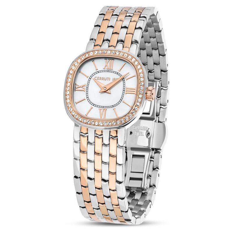 Buy Online Cerruti 1881 Quartz Analog White Dial Stainless Steel Strap ...