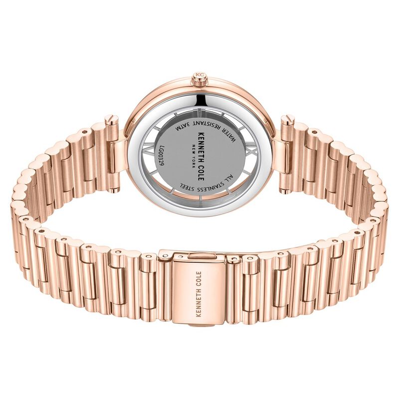 Buy Online Kenneth Cole Quartz Analog Rose Gold Dial Stainless Steel
