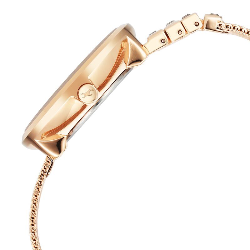 Buy Online Fastrack Fleek Quartz Analog Pink Dial Stainless Steel Strap ...