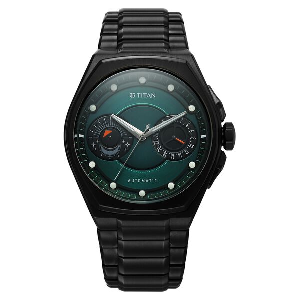 Buy Online Titan Stellar Aurora Caelum Automatic Analog with Sun Moon ...