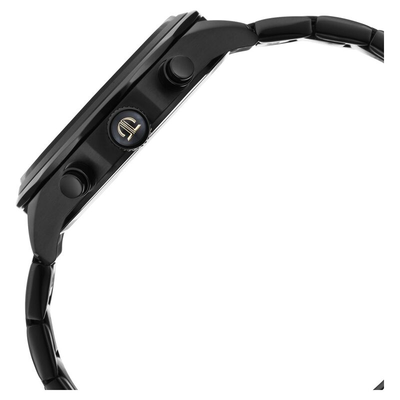 Buy Online Titan Quartz Multifunction Black Dial Stainless Steel Strap ...