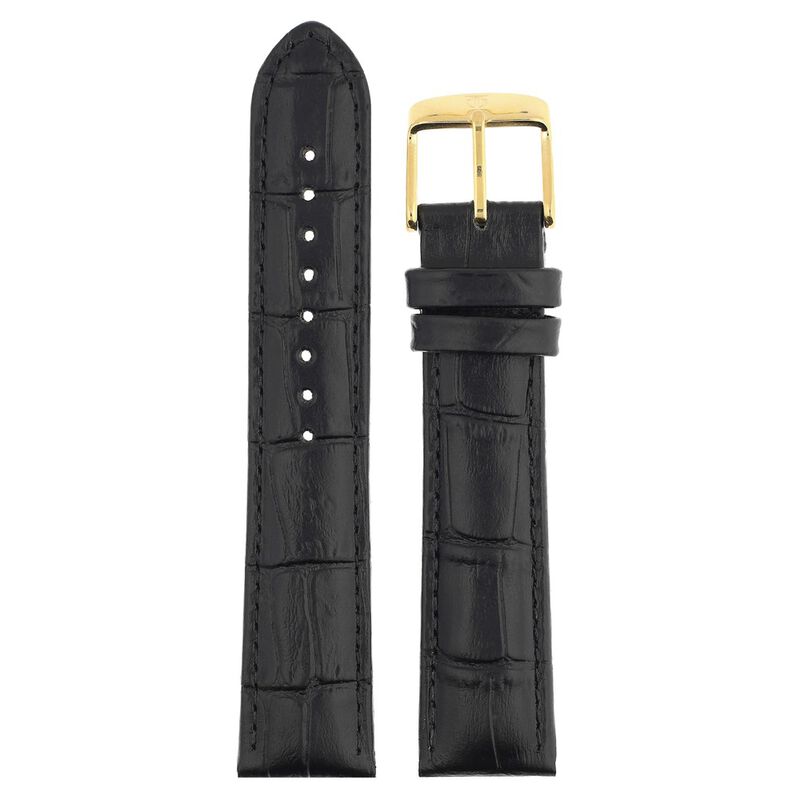 Buy Online 20 mm Black Genuine Leather Straps for Men - nf1610175020g ...