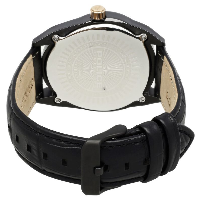 Buy Online Police Quartz Multifunction Blue Dial Leather Strap Watch ...