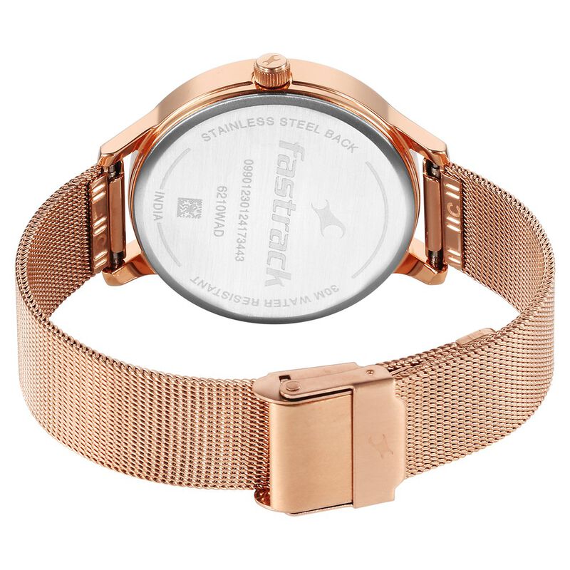 Buy Online Fastrack Fleek Quartz Analog Rose Gold Dial Stainless Steel ...