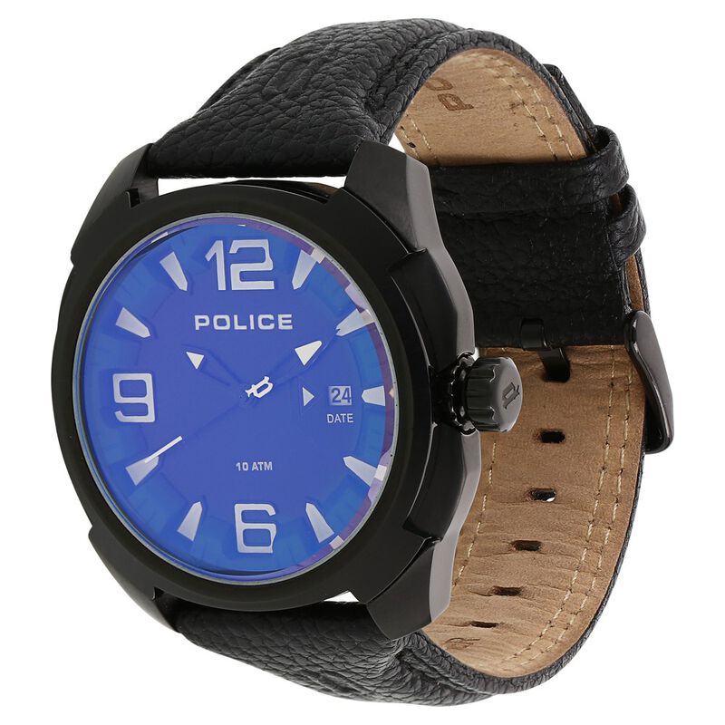 Buy Online Police Quartz Analog Black Dial Stainless Steel Strap Watch ...
