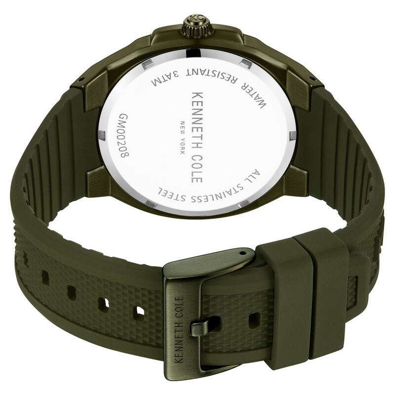 Buy Online Kenneth Cole Quartz Analog Green dial Silicone Strap Watch ...