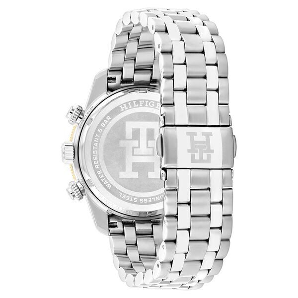 Buy Online Tommy Hilfiger Quartz Chronograph White Dial Silver ...