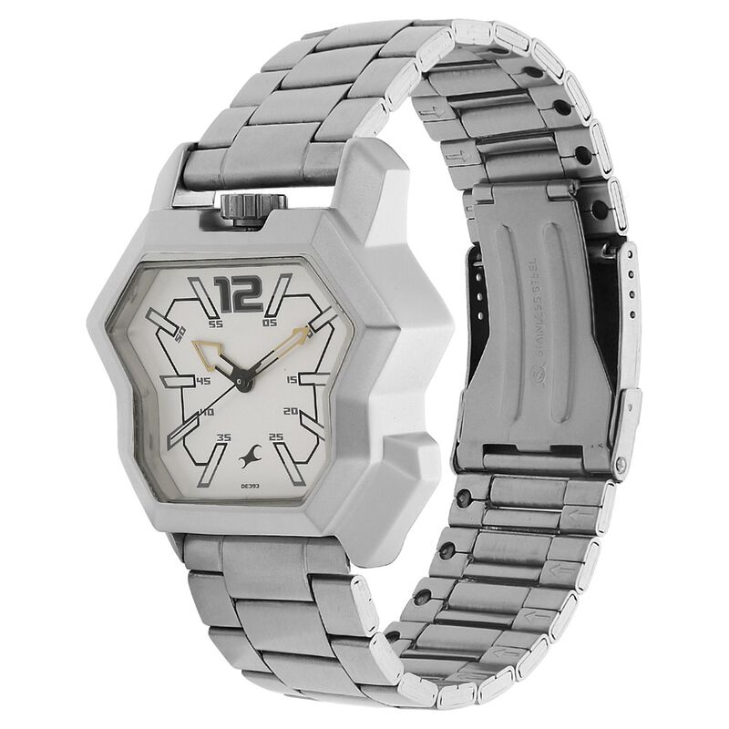 Buy Online Fastrack Quartz Analog White Dial Stainless Steel Strap ...