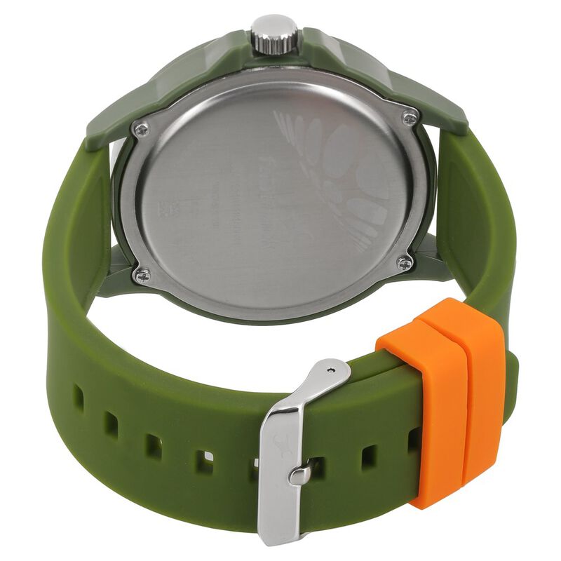 Fastrack Quartz Analog Black Dial Silicone Strap Watch for Unisex