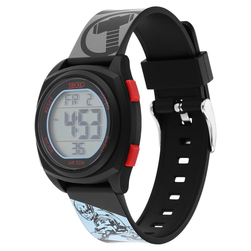 Buy Online Zoop By Titan Marvel Digital Dial Polyurethane Strap with ...
