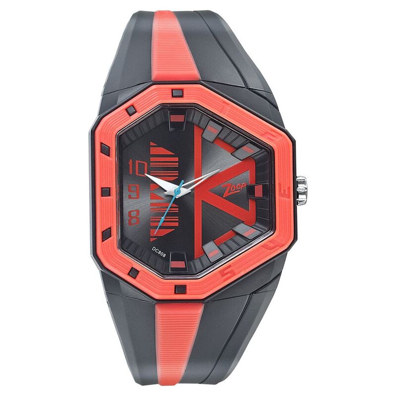 Buy Online Zoop By Titan Quartz Analog Black Dial Plastic Strap Watch ...