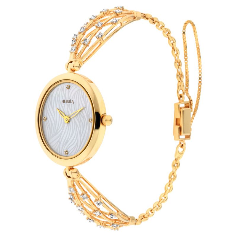 Buy Online Titan Nebula Ashvi Quartz Analog 18 Karat Solid Gold Watch ...