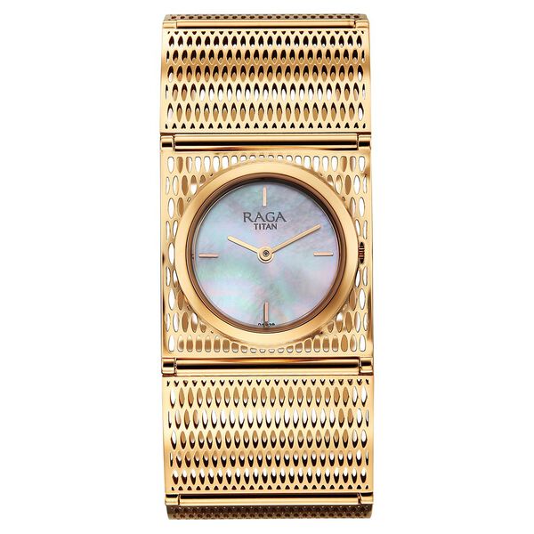 Buy Online Titan Raga Ethereal Quartz Analog White Mother Of Pearl Dial ...