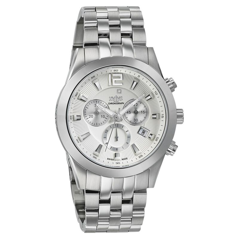 Buy Online Xylys Swiss Chronograph Silver Stainless Steel Strap and ...
