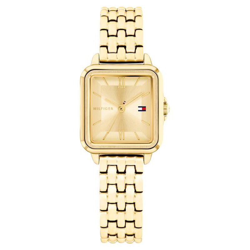 Buy Online Tommy Hilfiger Quartz Analog Champagne Dial Golden Stainless ...