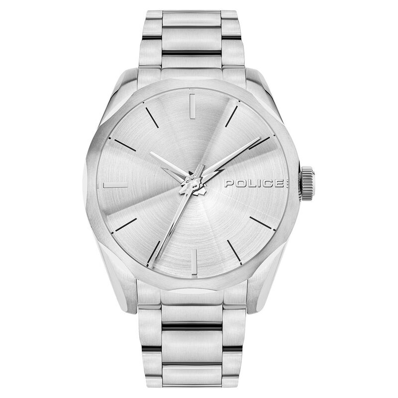Buy Online Police Quartz Analog Silver Dial Metal Strap Watch for Men ...