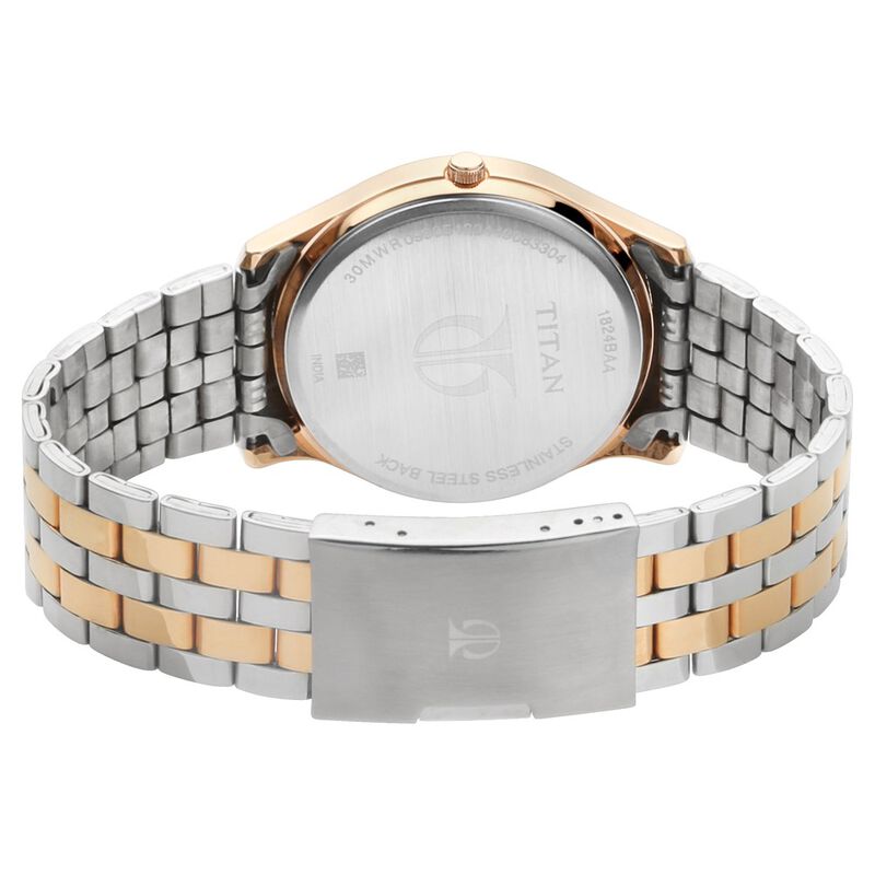 Buy Online Titan Brown Dial Analog with Day and Date Stainless Steel ...