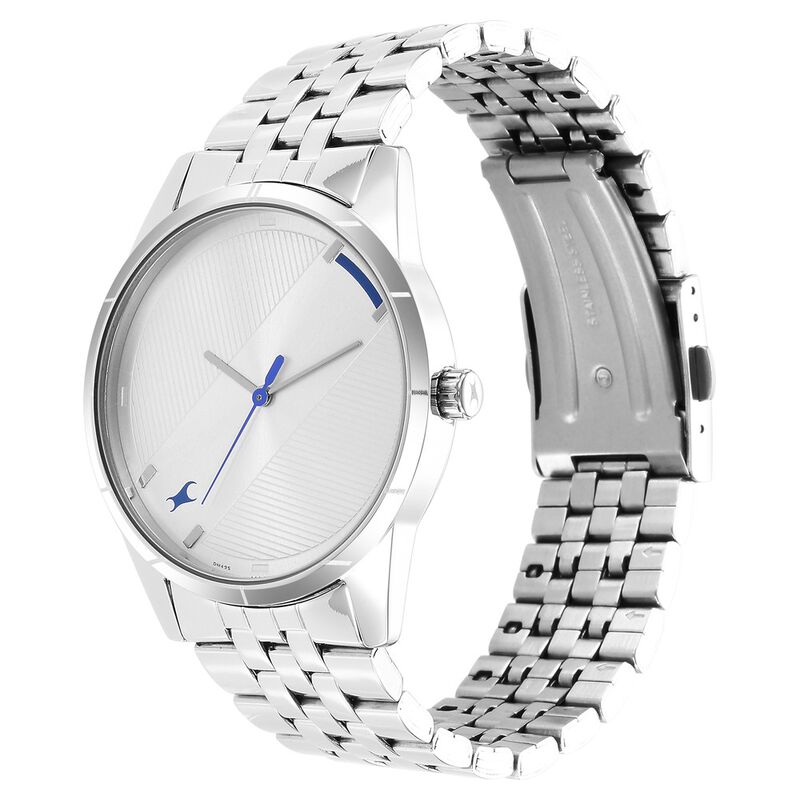 Buy Online Fastrack Stunners Quartz Analog Silver Dial Metal Strap ...