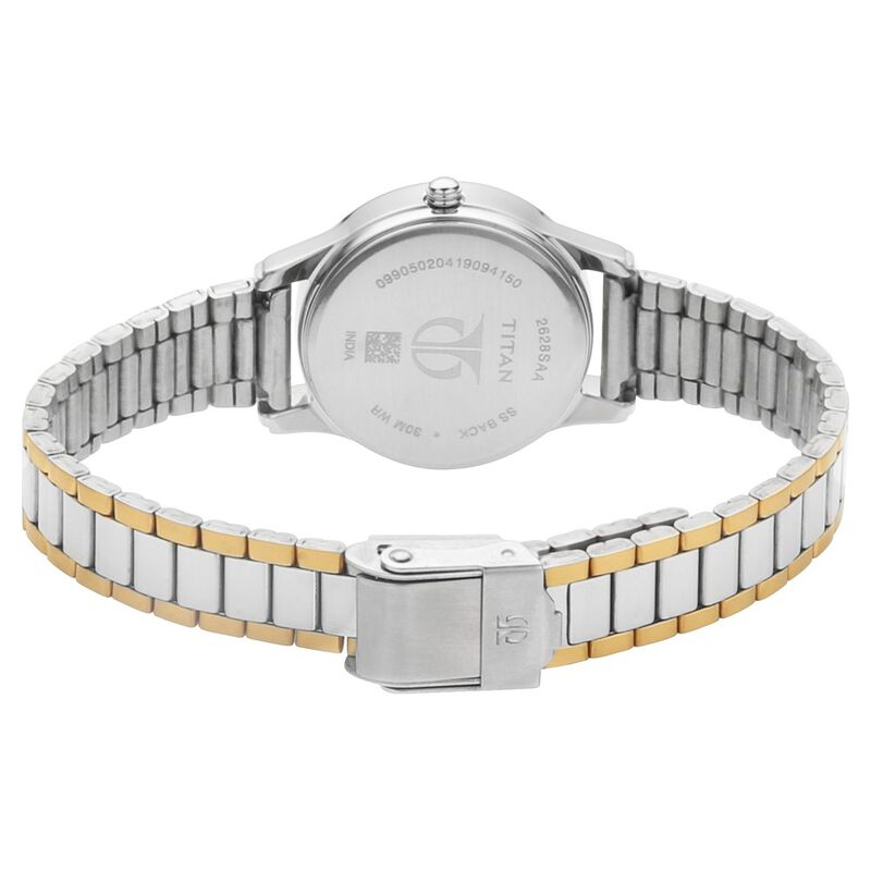 Buy Online Titan Quartz Analog with Date Silver Dial Metal Strap Watch ...