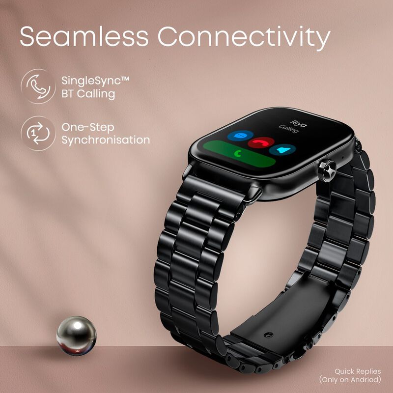 Buy Online Fastrack Radiant FX2 Luxury Metal Smartwatch with largest 5. ...