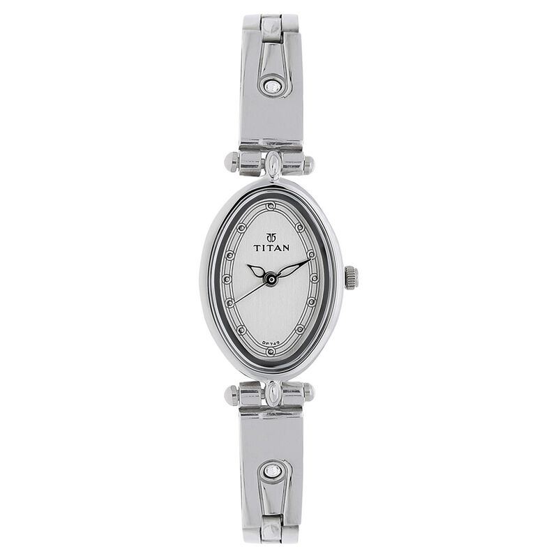 Buy Online Titan Quartz Analog Silver Dial Stainless Steel Strap Watch ...