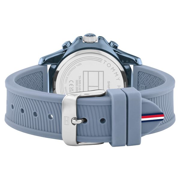 Buy Online Tommy Hilfiger Blue Dial Blue Silicone Strap Watch for Women ...