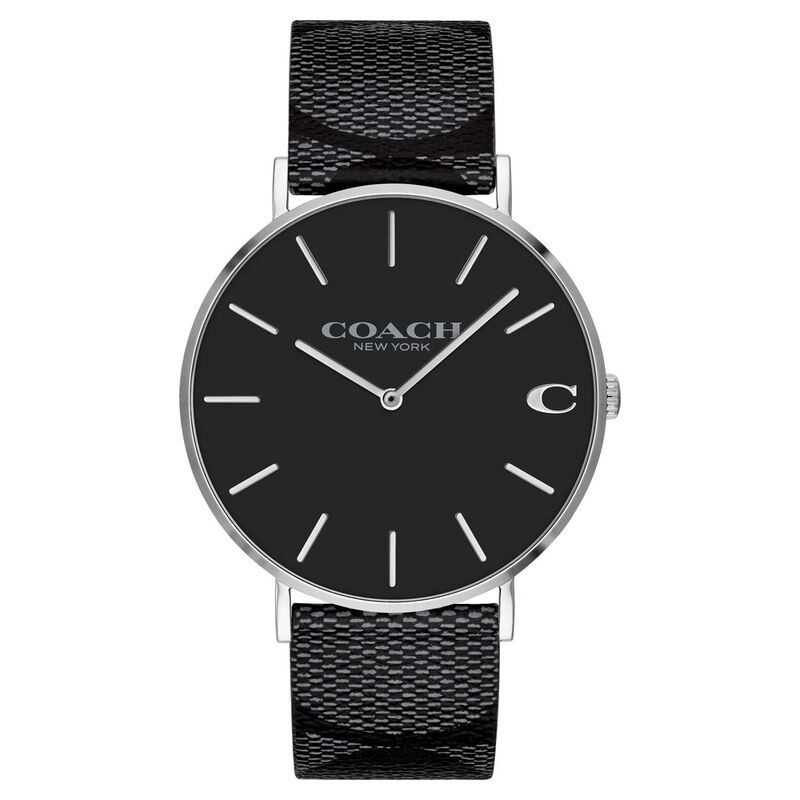 Buy Online Coach Quartz Analog Black Dial Watch for Men - ncco14602157w ...