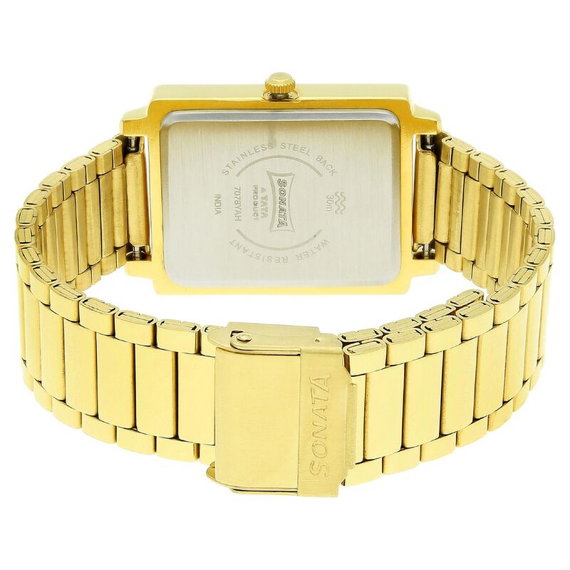 Buy Online Sonata Quartz Analog with Day and Date White Dial Stainless ...