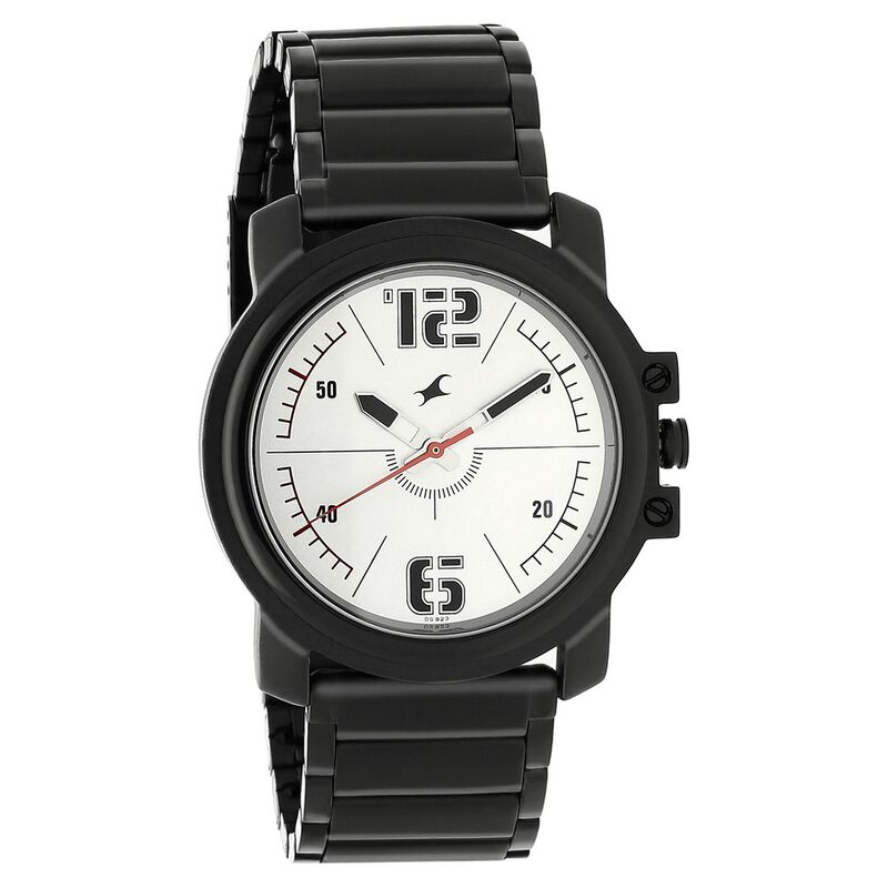 Buy Online Fastrack Hitlist Quartz Analog Silver Dial Stainless Steel ...