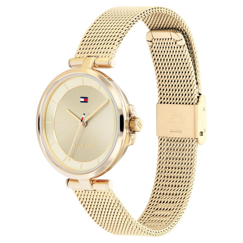 Buy Online Tommy Hilfiger Quartz Analog Beige Dial Stainless Steel ...