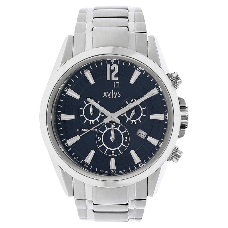 Buy Online Xylys Swiss Chronograph Silver Stainless Steel Strap and ...