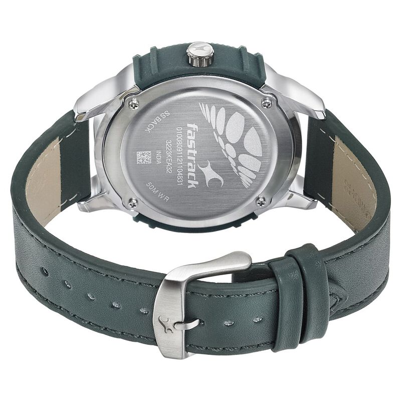 Buy Online Fastrack Dial It Up Quartz Multifunction Green Dial Leather ...