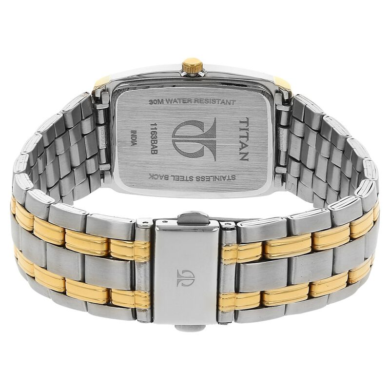 Buy Online Titan Silver Dial Analog with Date Stainless Steel Strap ...