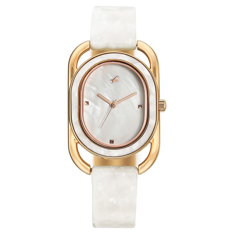 Buy Online Fastrack Younique Quartz Analog Mother of Pearl Dial Two ...