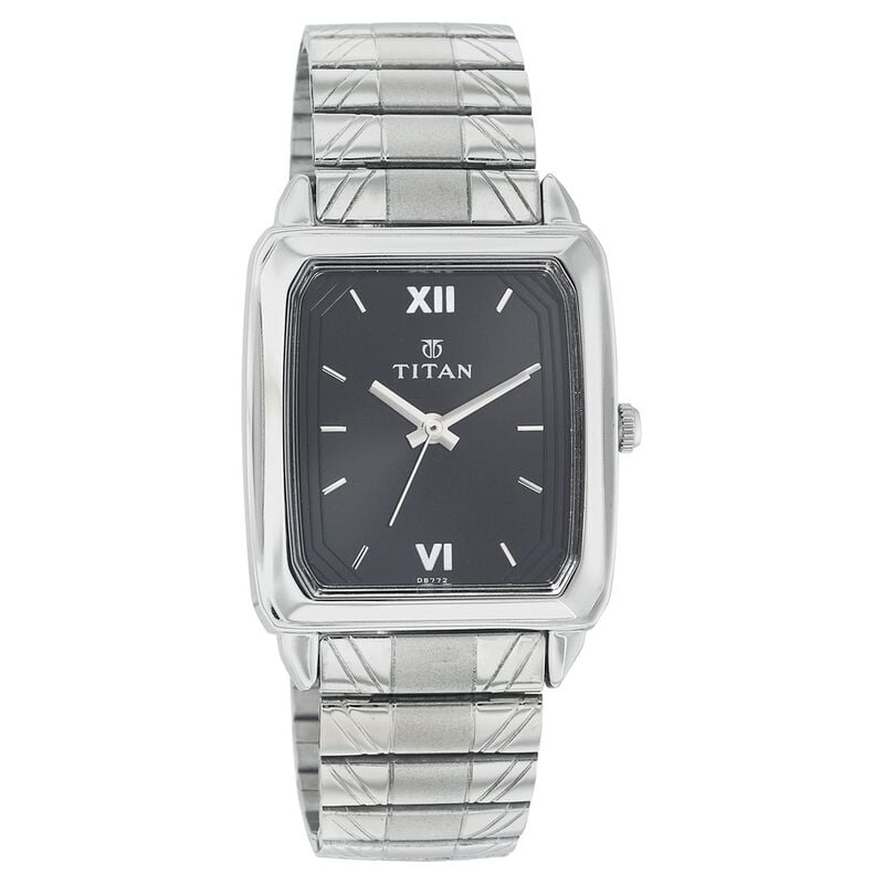 Buy Online Titan Quartz Analog Black Dial Watch For Men Nd1581sm02 Titan