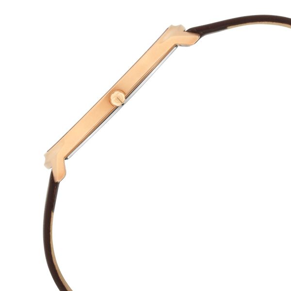 Buy Online Titan Edge Slim Leather Strap White Dial Analog Watch for ...